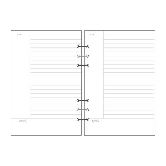 Feuillet mobile,Classeur classique à 6 trous,noyau de papier intérieur ...