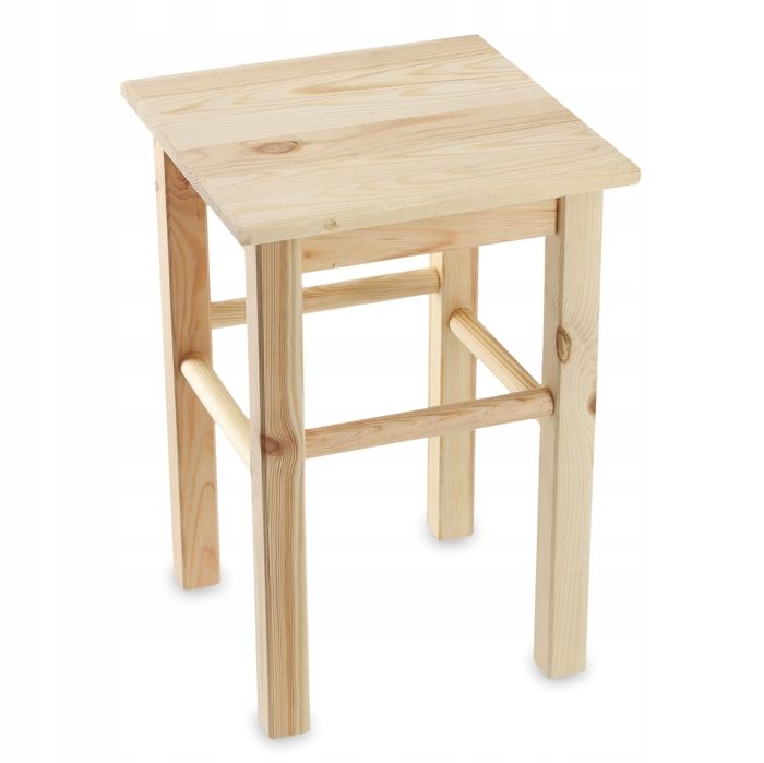 KADAX Tabouret en Bois de Pin Naturel, Élégante Chaise pour Ajouter Une ...
