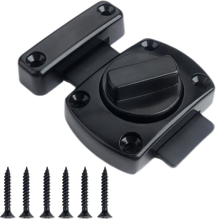 Roellgs 1 verrou de porte pivotant en alliage de zinc, verrou de porte ...