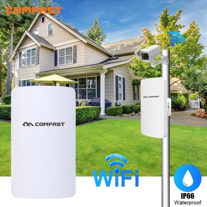 Pont WiFi extérieur 300Mbps, routeur CPE, amplificateur sans fil 5.8G ...