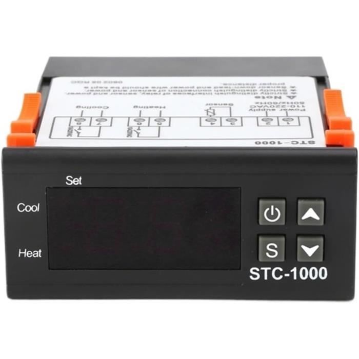 Thermostat Numérique Stc-1000 Led, Régulateur De Température, Relais De Chauffage Et De ...