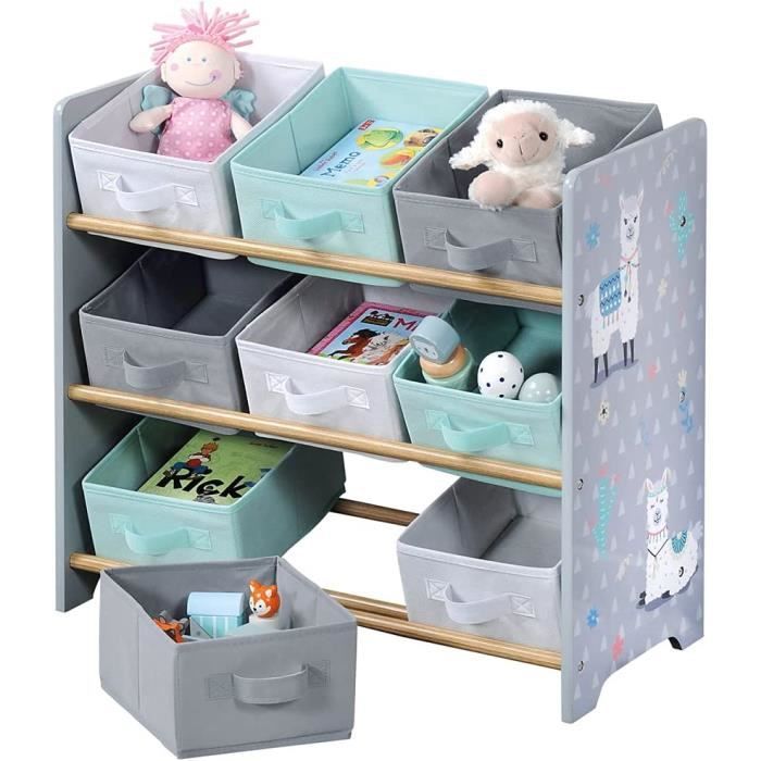 LIWI-Kesper Étagère de Rangement en Panneau de Fibres Gris 65 x 30 x 60 cm[442] - Cdiscount Maison
