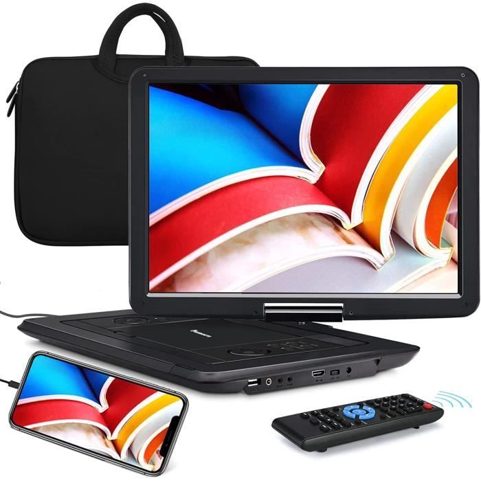 17,5'Lecteur DVD Portable Voiture, supporte HDMI Input, 1080P Vidéo ...