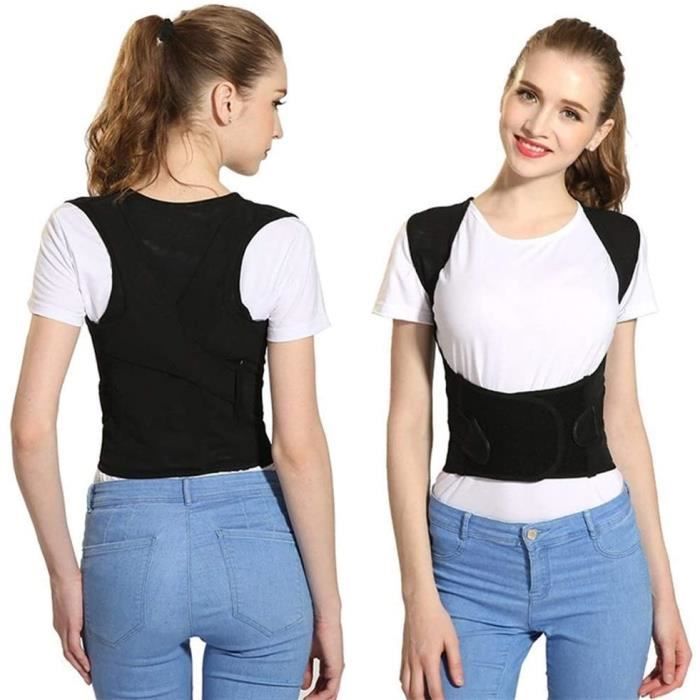 Correcteur de posture du dos réglable dos droit pour hommes femmes ...