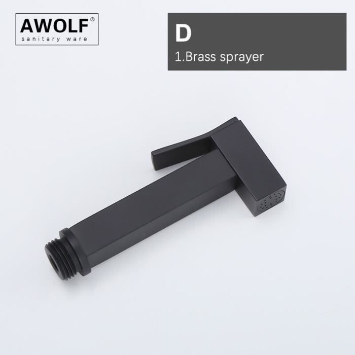 Bidet,Awolf Douchette WC Pulvérisateur de Bidet de Toilette à Main ...