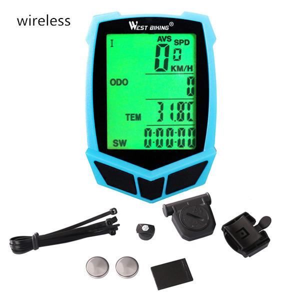 Compteur de vélo - Wireless - Blue - Sans fil - Multifonction - 20 ...
