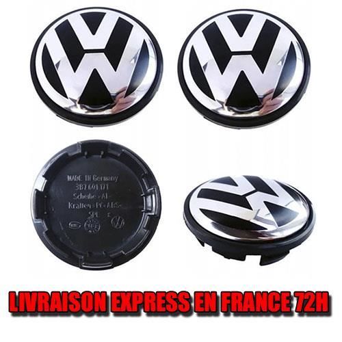 4 PCS Cache Moyeu Roue VW Volkswagen 65mm - Cdiscount Auto