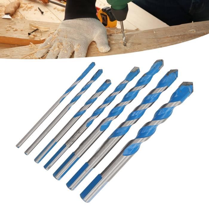 EJ.life Foret en carbure Jeu de Forets 7 Pièces, Jeu de Forets en ...