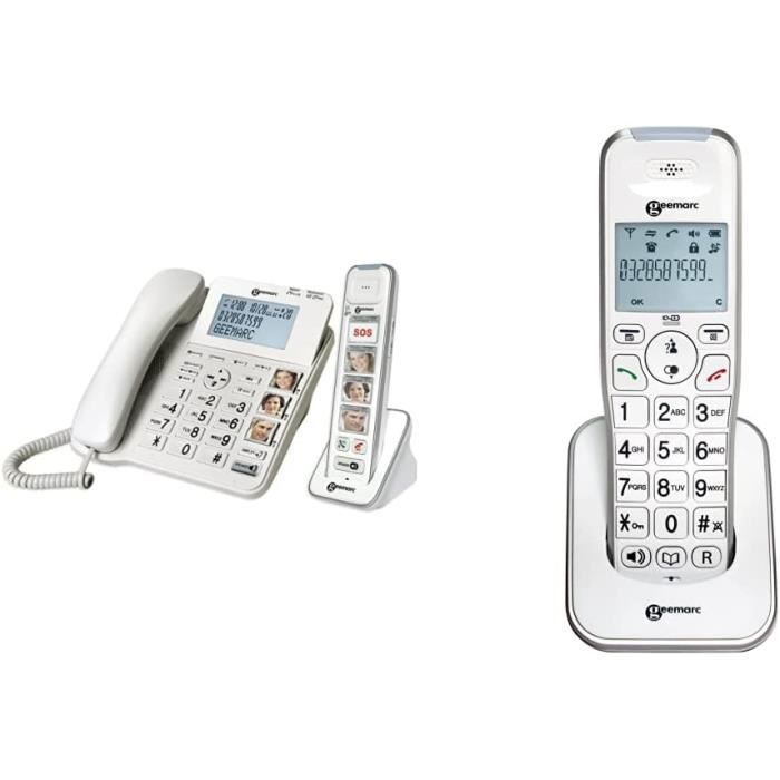 Geemarc Telephone Grande Touche AMPLIDECT Combi-Photo 295 avec ...