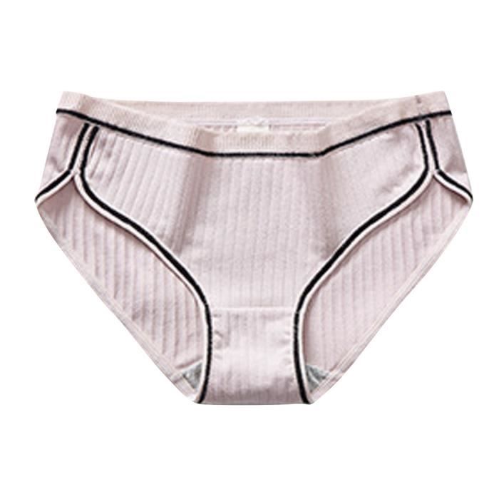 CULOTTE - SLIPCulotte sexy en pur coton pour femmes sous-vêtements sexy en fil respirant sous ...
