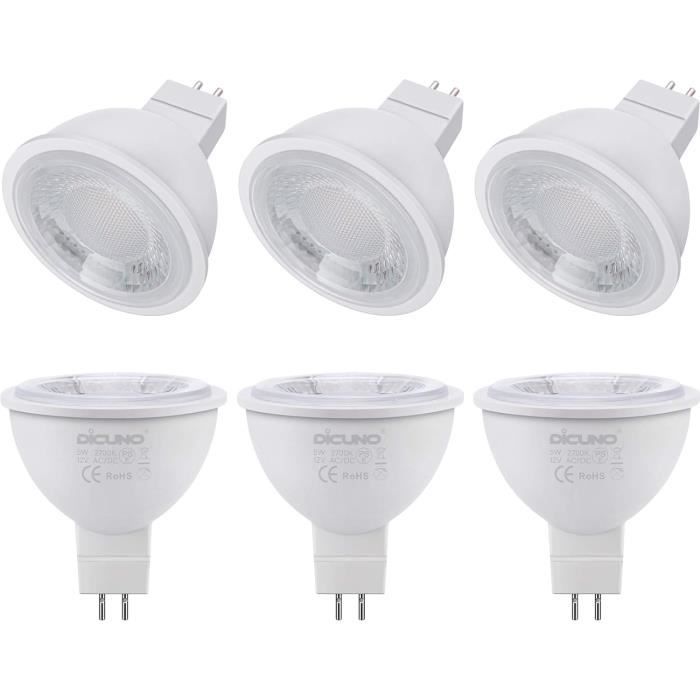 Ampoule Led Mr16 Gu5.3 5W, Non Dimmable, Ampoules Led Spot, Équivalent ...