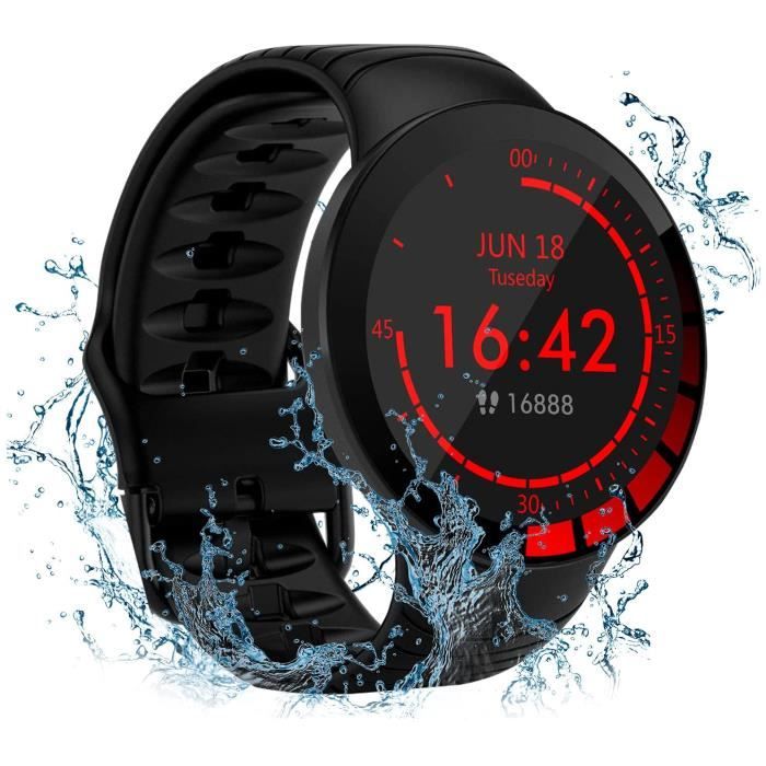 Utry Montre Connectée, Montre Intelligente à étanche écran Tactile ...