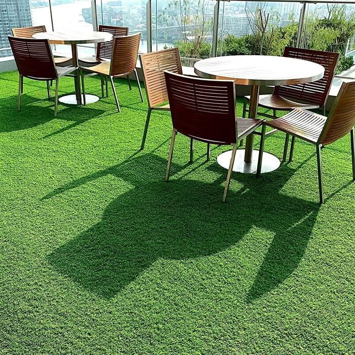 Gazon Artificiel Faux Tapis De Gazon 1x1m, 1x2m, 1x3m, 1x4m, 1x5m, 1x6m ...