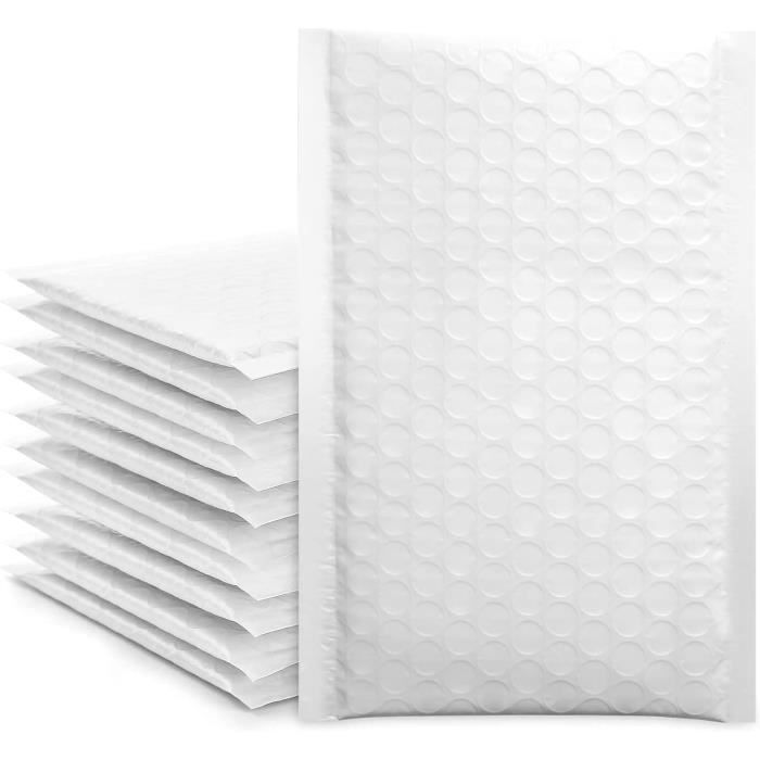 SHANQIAN Lot de 50 Blanc Enveloppes à Bulles A6, 12×18CM Enveloppe ...
