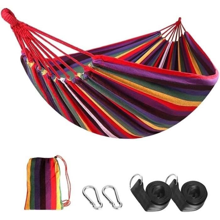 Hamac Extérieur En Toile Tissée, Hamac Extérieur Hamac En Coton Hamac ...