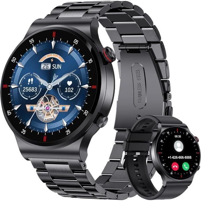 2023 Montre Connectée Homme Avec Appel Sms, 1,39'' Smartwatch Sport ...