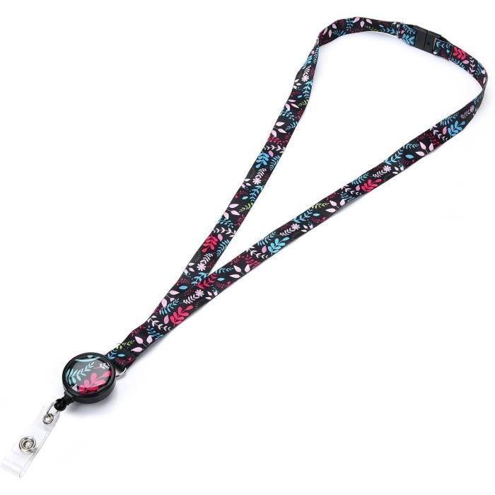 Lanière Détachable Avec Enrouleur De Badge Rétractable, Boucle De ...