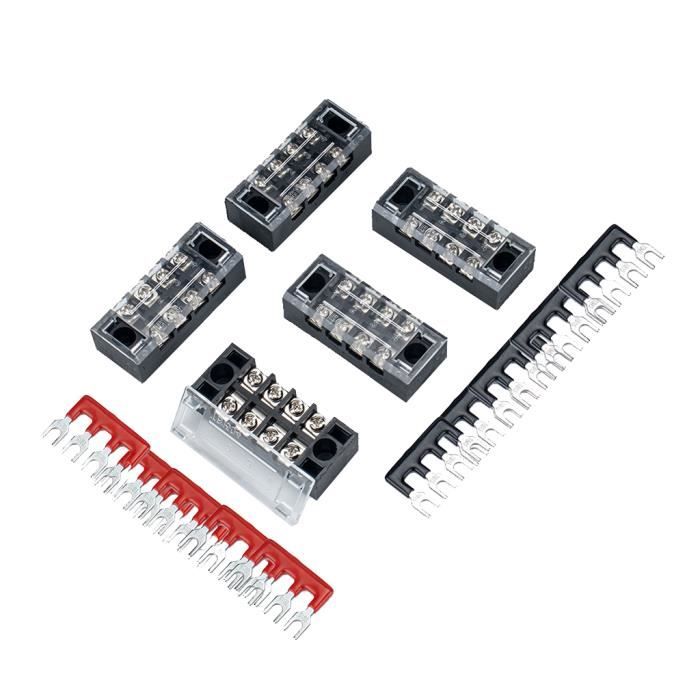 5 Pièces 4P 600V 15A Bornier à Vis 450V 32A Bornier Pookso1 - Cdiscount ...