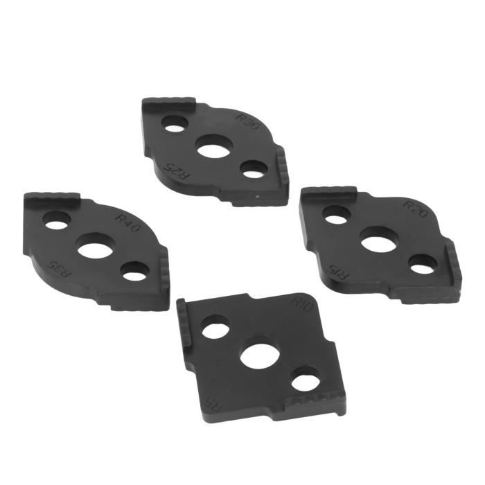 LUA - Gabarit de rayon de coin 4 pcs modèle de routeur de gabarit de ...