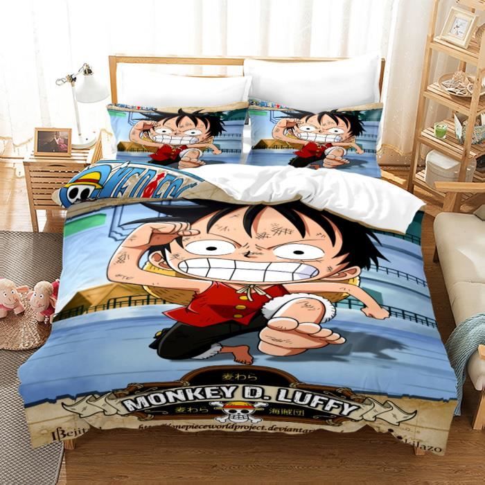 Chopper Zoro Sanji Manga One Piece Luffy 240 260cm Animé Parure De Lit