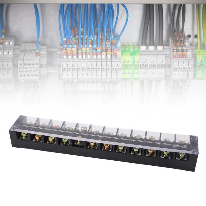 Milleplus-bornier à double rangée bornier de bloc barrière métallique ...