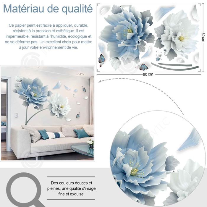 INN Papiers peints 3 pcs 90x60cm modernes en matériaux sains et ...