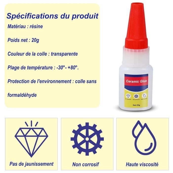Super Glue Colle Forte Pour Métaux, Verre Et Céramique Colle Liquide ...