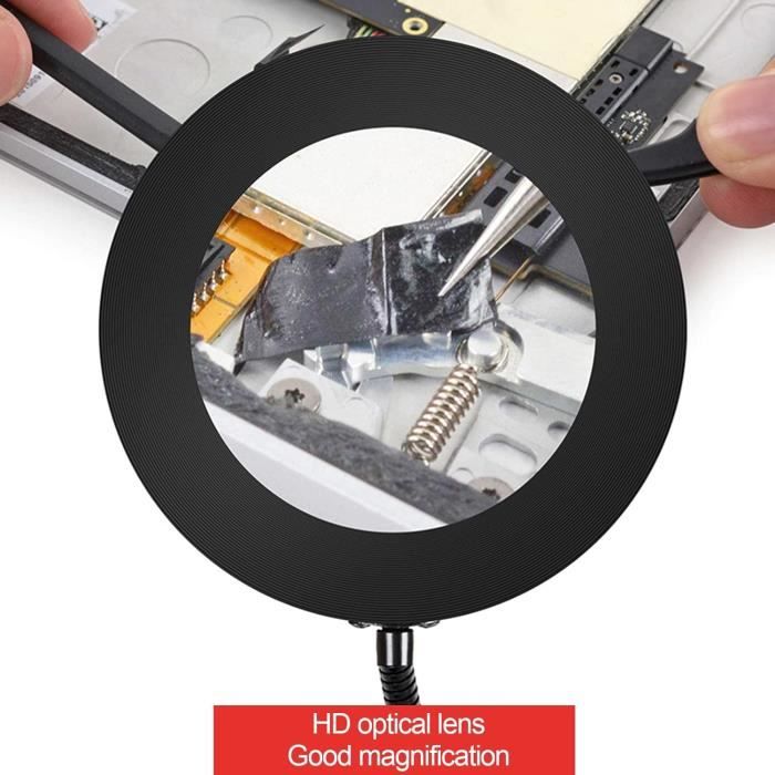 Loupe Loupe 3 Couleurs Réglage Lumière Loupe, 360 Rotation Lecture ...