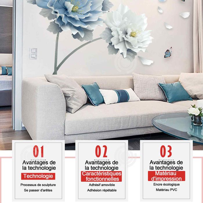 INN Papiers peints 3 pcs 90x60cm modernes en matériaux sains et ...