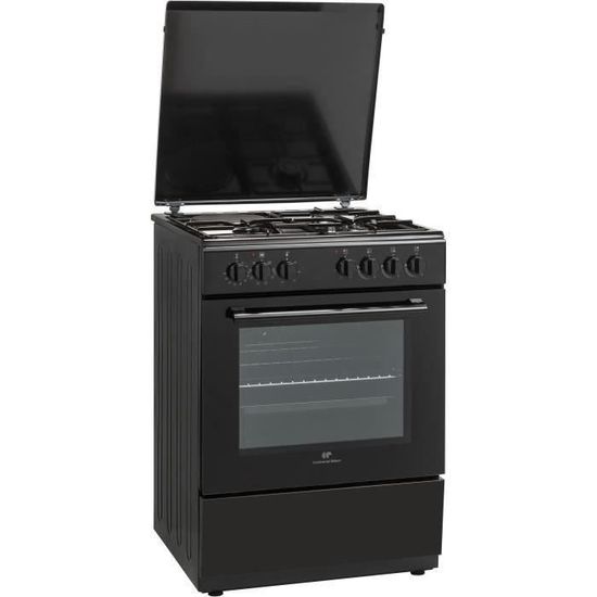 CONTINENTAL EDISON - Cuisinière mixte 3 gaz + 1 électrique - four multifonction catalyse 65L ...