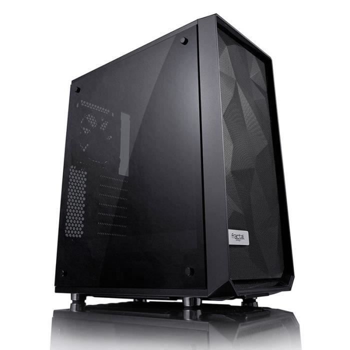 FRACTAL DESIGN BOITIER PC Meshify C - Noir - Verre trempé - Format ATX ...
