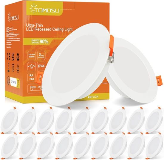 Spot Led Encastrable Extra Plat,7W 700Lm Equivalent 70W Incandescence ...