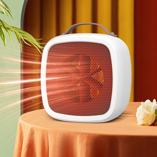 Mini radiateur électrique - Durable - 500W - Portable - Bureau - Blanc ...