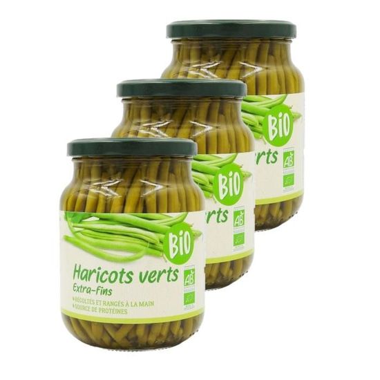 Agidra - Lot 3x Haricots verts extra fins BIO - Bocal 660g - Cdiscount ...