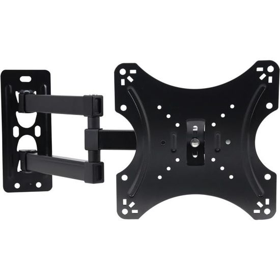 Bras Mural Extensible Avec 3 Noeuds Pour Tv Led-Lcd De 14 À 43" Jusqu'À ...