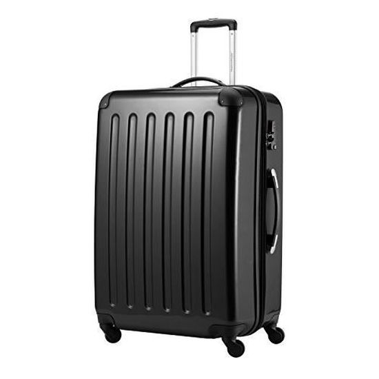 HAUPTSTADTKOFFER - Alex - Valise à coque dure Noir Brillant, TSA, 75 cm ...