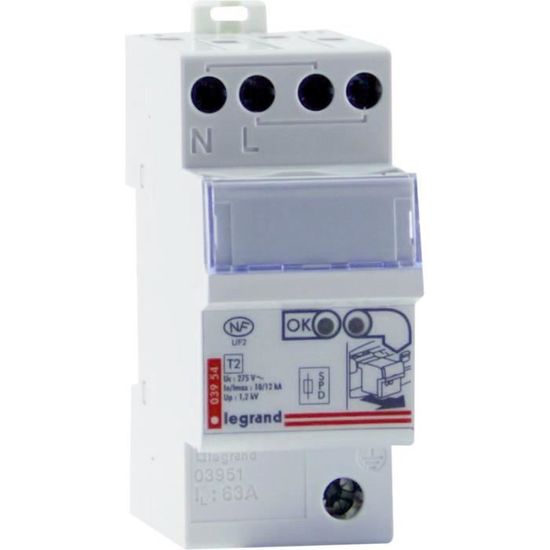 Parafoudre Legrand Pour installation électrique Bipolaire peignable, 2 ...