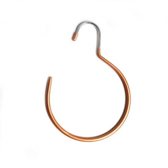 CINTRE,C--Nouveau cintre rond en acier inoxydable, crochet polyvalent ...