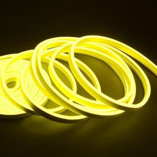 BANDE LED,Yellow-Only Neon Strip-5m--Bande lumineuse LED en néon ...