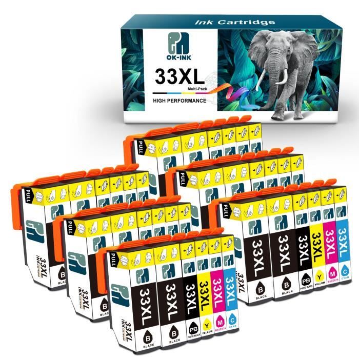OK-INK 36 Pack Cartouche Epson XP-7100 XP-540 XP-530 XP-640 XP-635 XP ...