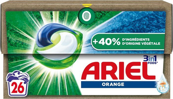 Ariel 3in1 PODS, Lessive Liquide En Capsules 26 Lavages, Fraîcheur Avec ...