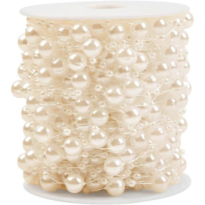 Guirlande de perles de 30 m, joli fil de perles, pour décoration de ...