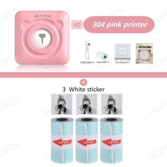 PI ajouter 3 Sticker-PeriPage-Mini imprimante de poche photo Bluetooth ...
