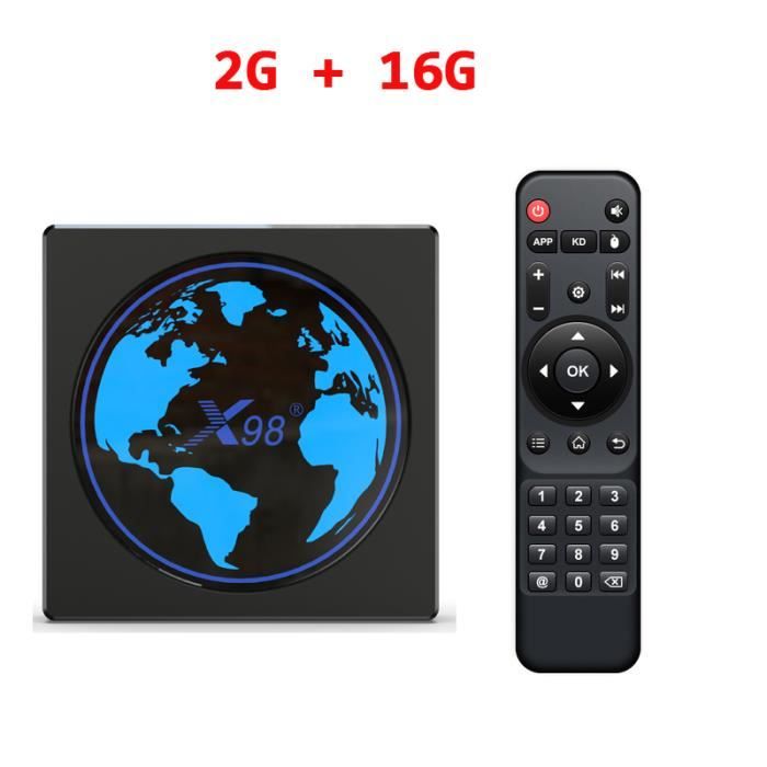 Ue Plug - 2G 16G - Boîtier TV X98 Mini, Amlogic S905W2, Android 11,compatible AV1, 4K, Wifi 2.4G ...