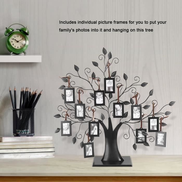 Arbre cadre photo de famille avec des cadres suspendus - Cdiscount Maison