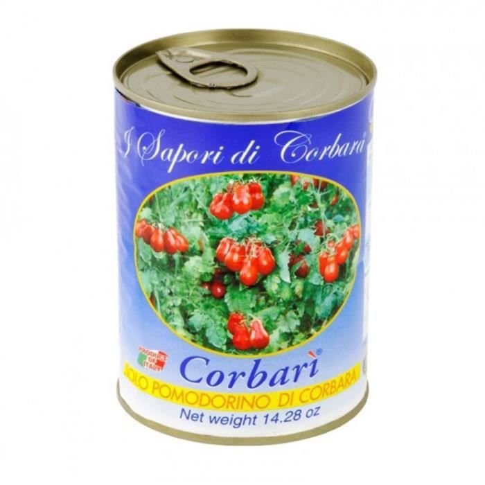 Corbari dans des boîtes de 400 gr - TOMATE CORBARA - Carton de 24 ...