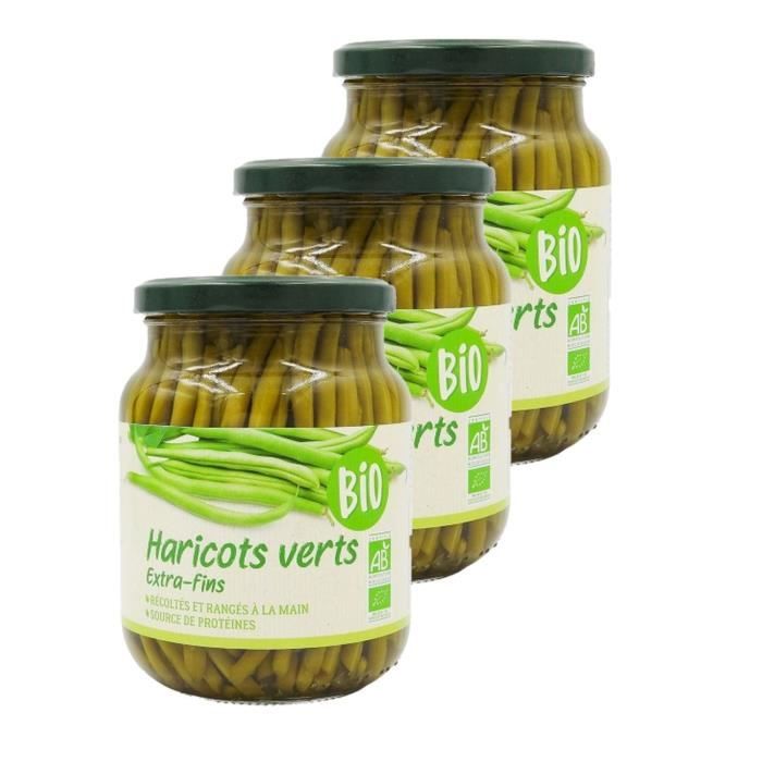 Agidra - Lot 3x Haricots verts extra fins BIO - Bocal 660g - Cdiscount ...