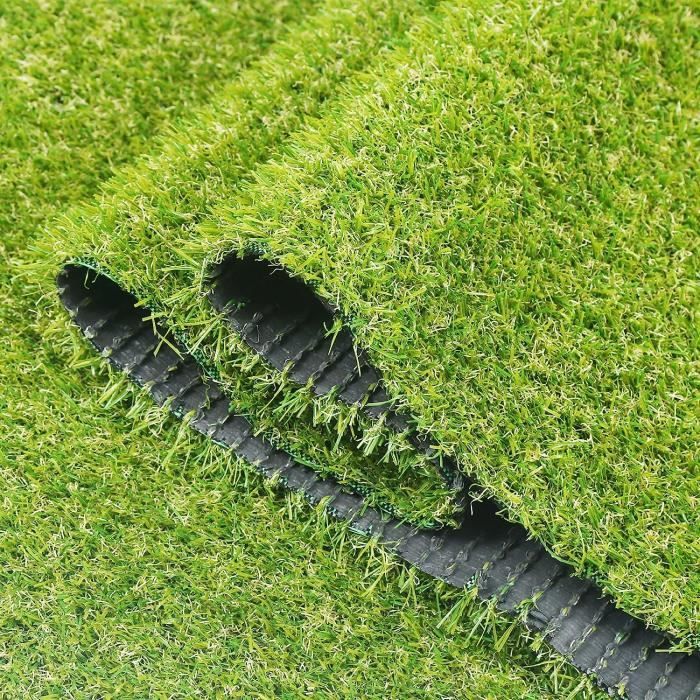 Tapis De Gazon Artificiel Au Mètre Pour Balcon, Terrasse Et Jardin Résistant À L'Eau Résistant ...