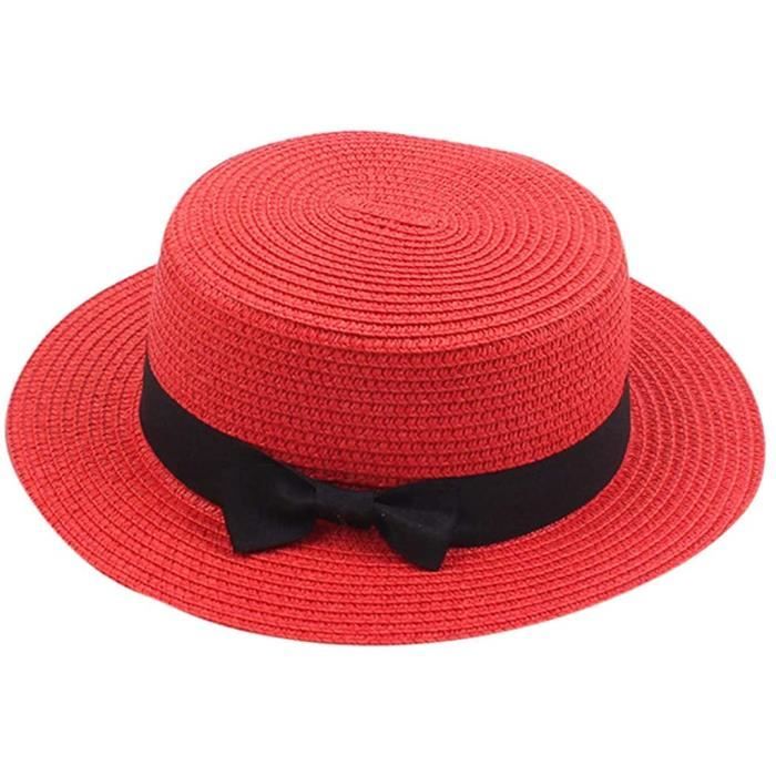 Casquette Femme Ete - Chapeau De Plage Pliable Floppy Chapeau De Paille ...
