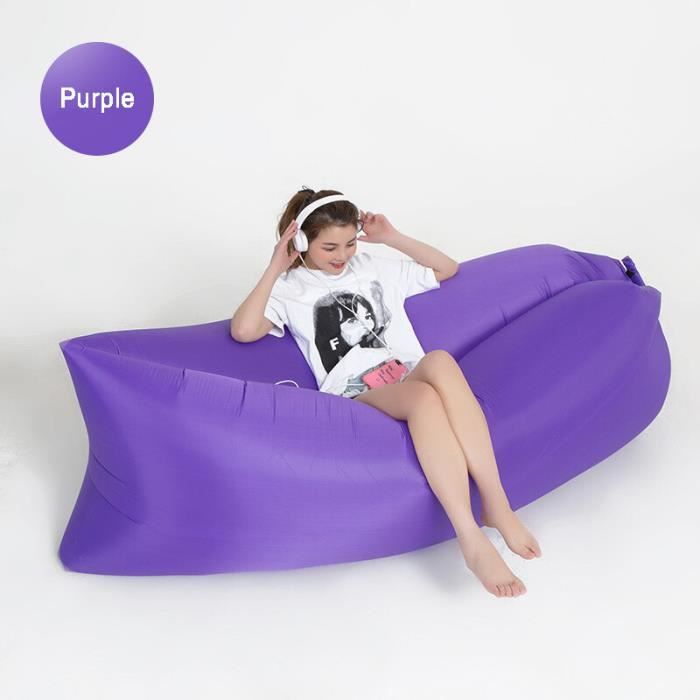Bouée - brassard,Canapé gonflable de Camping, sac de couchage paresseux ...